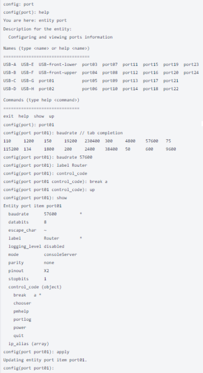 Config Shell Guide