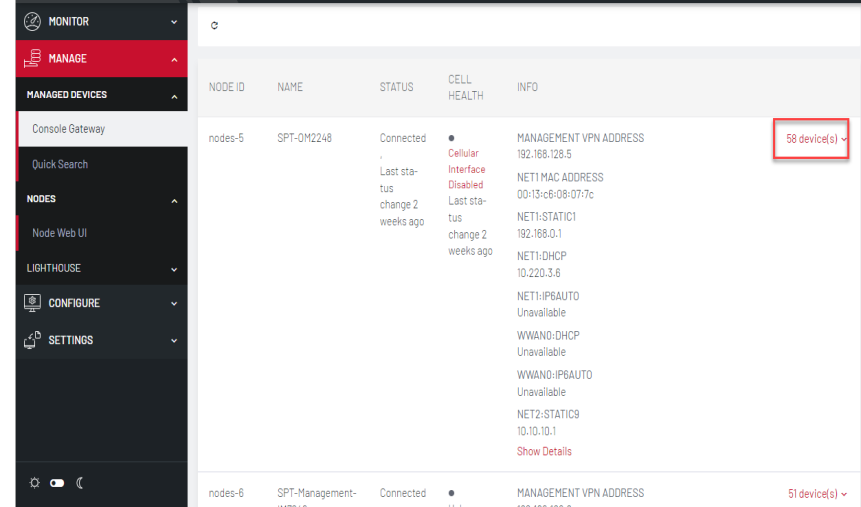 Connecting to a node’s serial ports